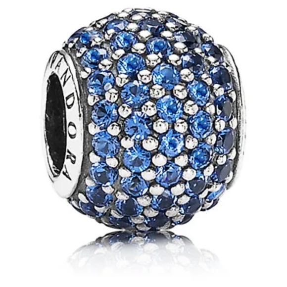 Pandora | Jewelry | Pandora Blue Pave Lights Charm | Poshmark